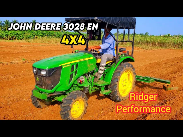 John Deere 3028 En 4wd Mini Tractor Ridger performance | Part -04 John Deere 3028 En 4wd Mini Tractor Ridger performance | Part -04