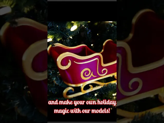 Buy Santa's Christmas Sleigh | Print in Place | No Supports | Happy ...