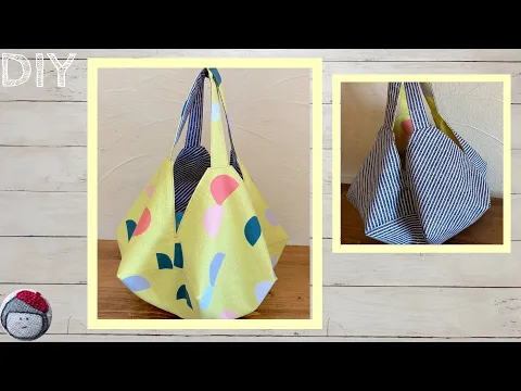 八角形リバーシブルバッグの作り方 hanaco [handicraft] LanguageA LanguageB
