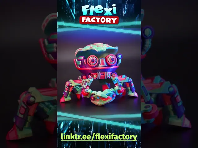 Flexi Factory Cyber Crab with 3MF Included! - 3D model by flexifactory ...
