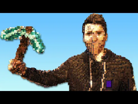 Minecraft player builds a giant statue of themselves in the game