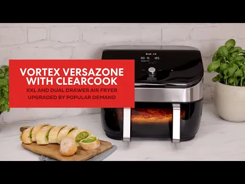 Køb en Instant Vortex VersaZone Clear Cook SS airfryer med prismatch ...