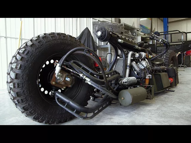 This Diesel AWD Motorcycle is a Two-Wheeled Apocalyptic Frankenstein