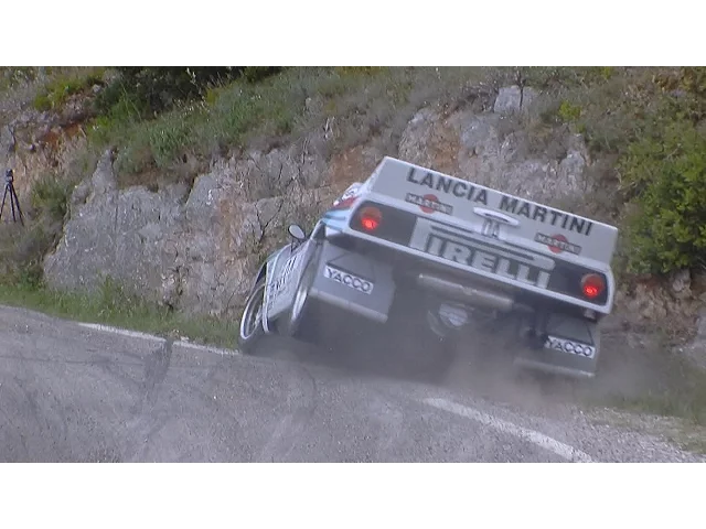 Watch These Beautiful Rally Cars Crash Into a Ditch One by One