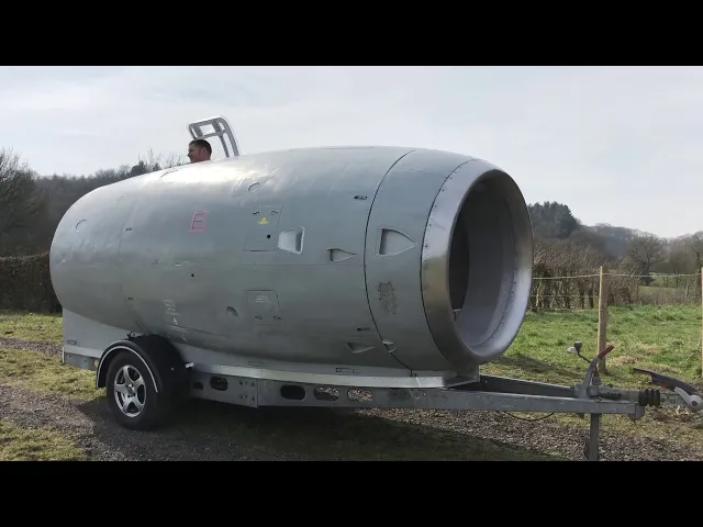 This Hollowed-Out Jet Engine Camper Took Over Six Years and 1,000 Hours ...