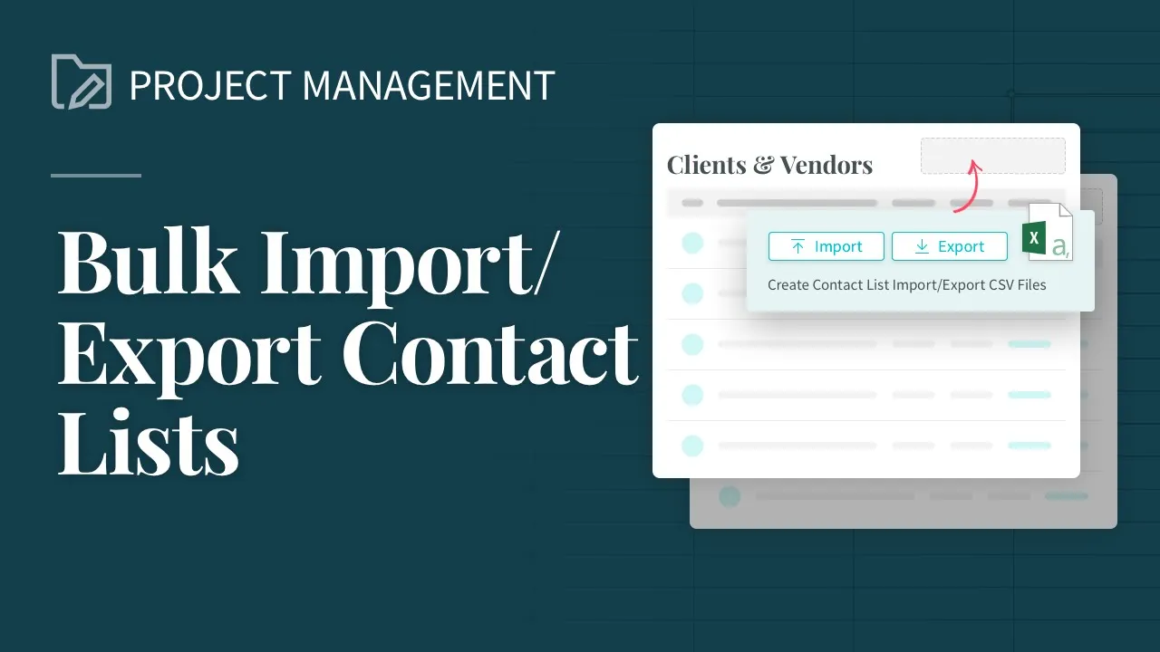 Importing Client and Vendor Contact Lists | DesignFiles
