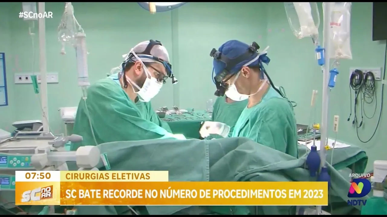SC bate recorde no número de cirurgias eletivas em 2023: mais de 200 mil procedimentos realizados