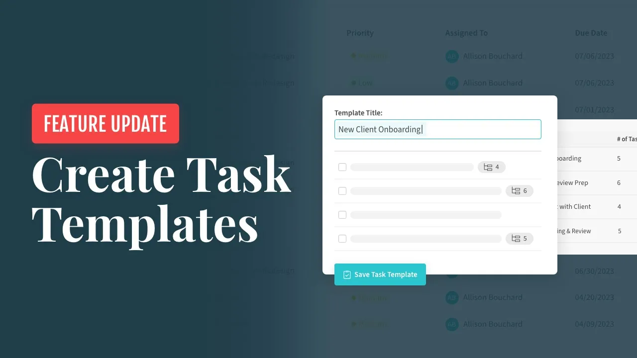 Creating Reusable Task Templates | DesignFiles