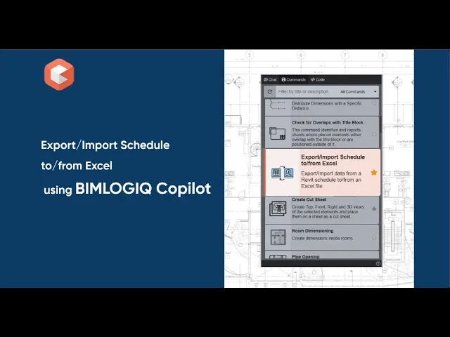 Exporting and Importing Revit Schedules with the Public Command - BIMLOGIQ