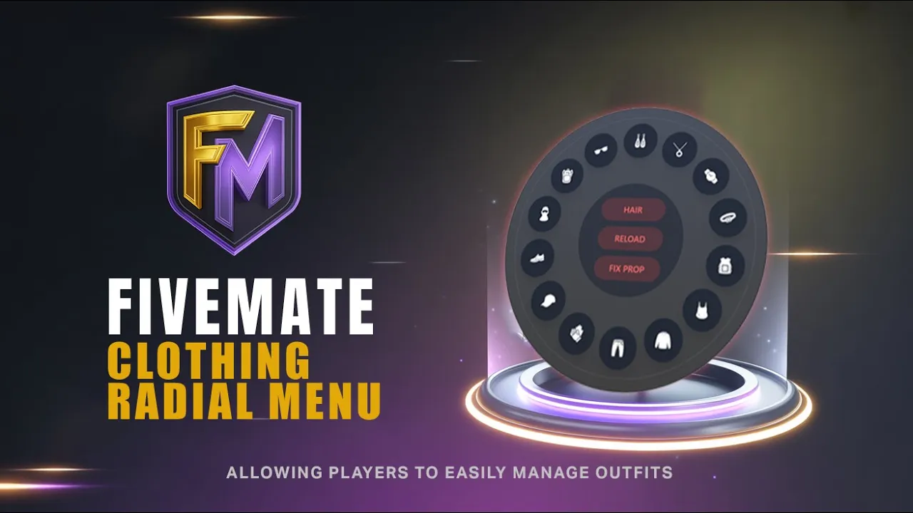 FiveMate · Clothing Radial Menu