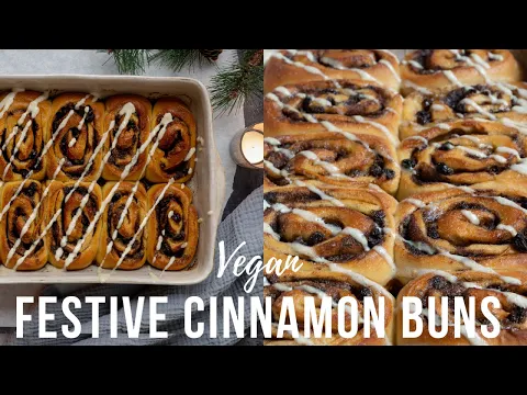 Festive Cinnamon Buns with Orange, Cinnamon & Maple Icing