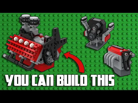 Mini Ford Flathead Engine MOC | BlueBrickMOCs