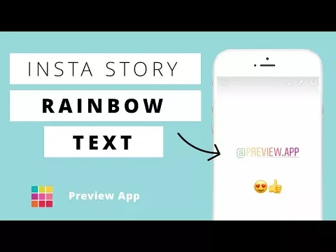 How To Do a Rainbow / Ombre Text Effect on Insta Story?