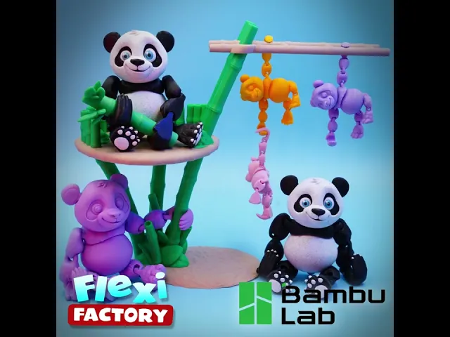 FREE: Bambulab and Flexi Factory Panda Collaboration! - 3D model by ...