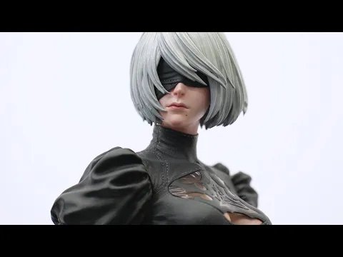 NieR: Automata Statues Look Stunning... and Expensive - Cat with Monocle