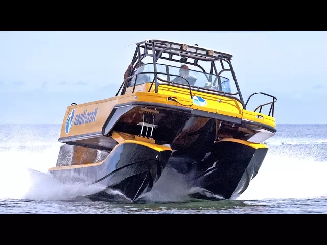 Nauti-Craft's Crazy Boat Has a Hydraulic Suspension Between Hull and Deck