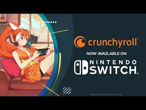 Crunchyroll Available on Nintendo Switch - Cat with Monocle