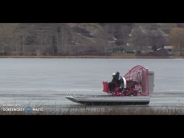 Watch a Texas Man Take Fan Boat Joy Ride Down Icy Roads | The Drive