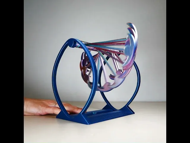 Pendulum Wave Toy with 3 pendula sets - 3D model by 3dprintbunny on Thangs