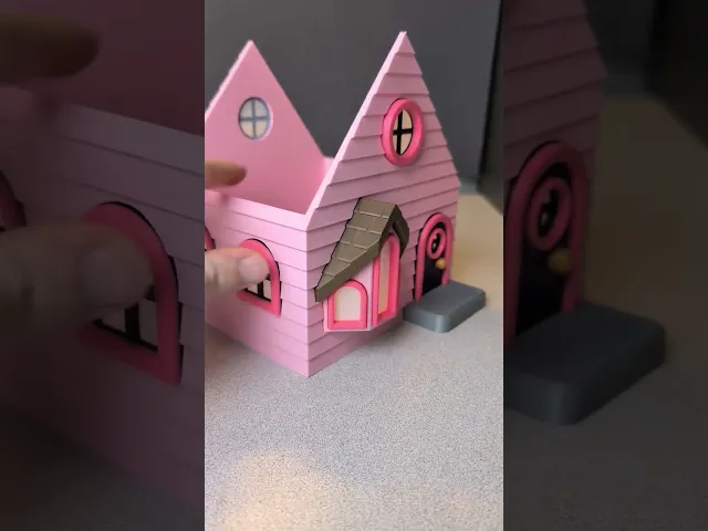 Cute Cottage - Village House - Lamp - 3D model by Bearded Printer on Thangs
