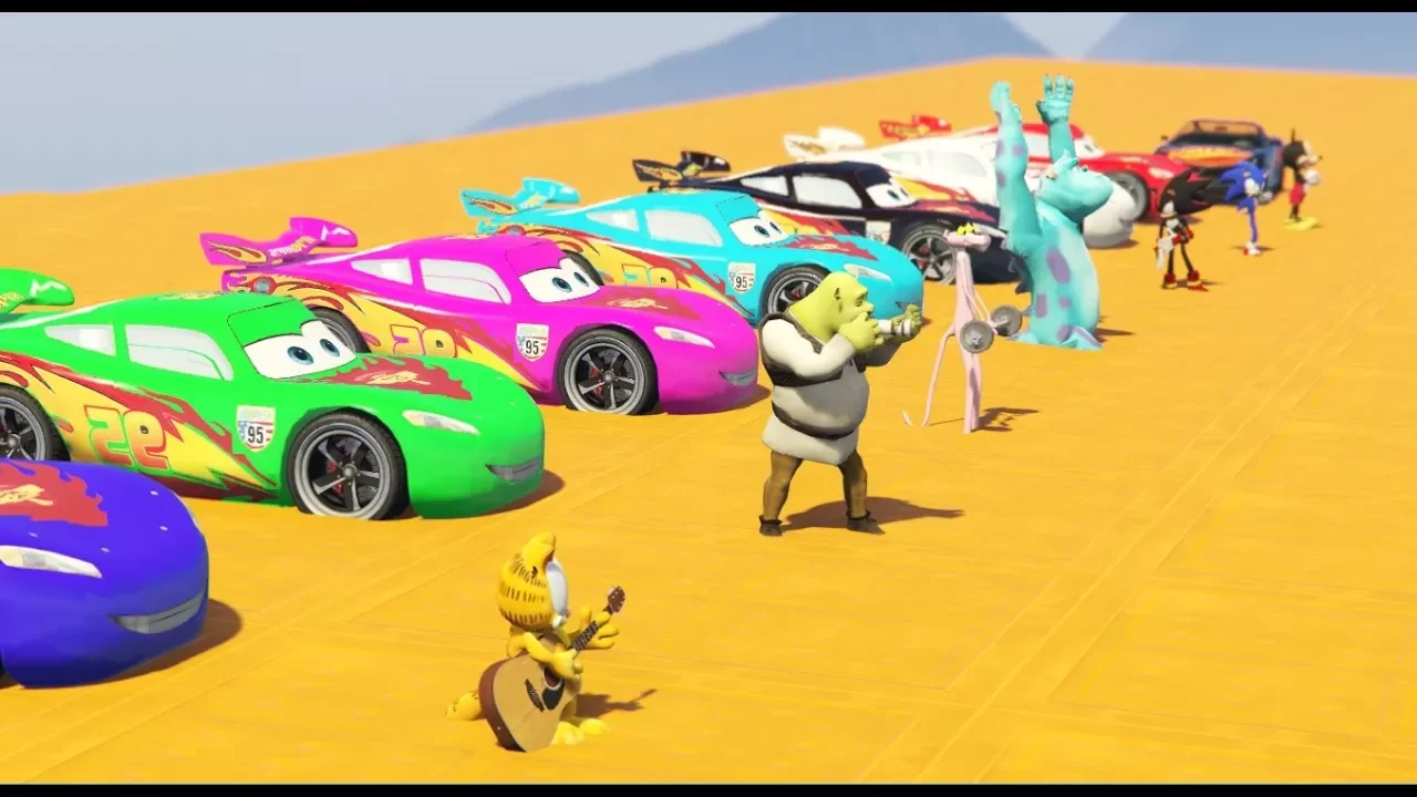 Mcqueen Cars (Episode #3) Crash Disney Cars Lightning McQueen & Super ...