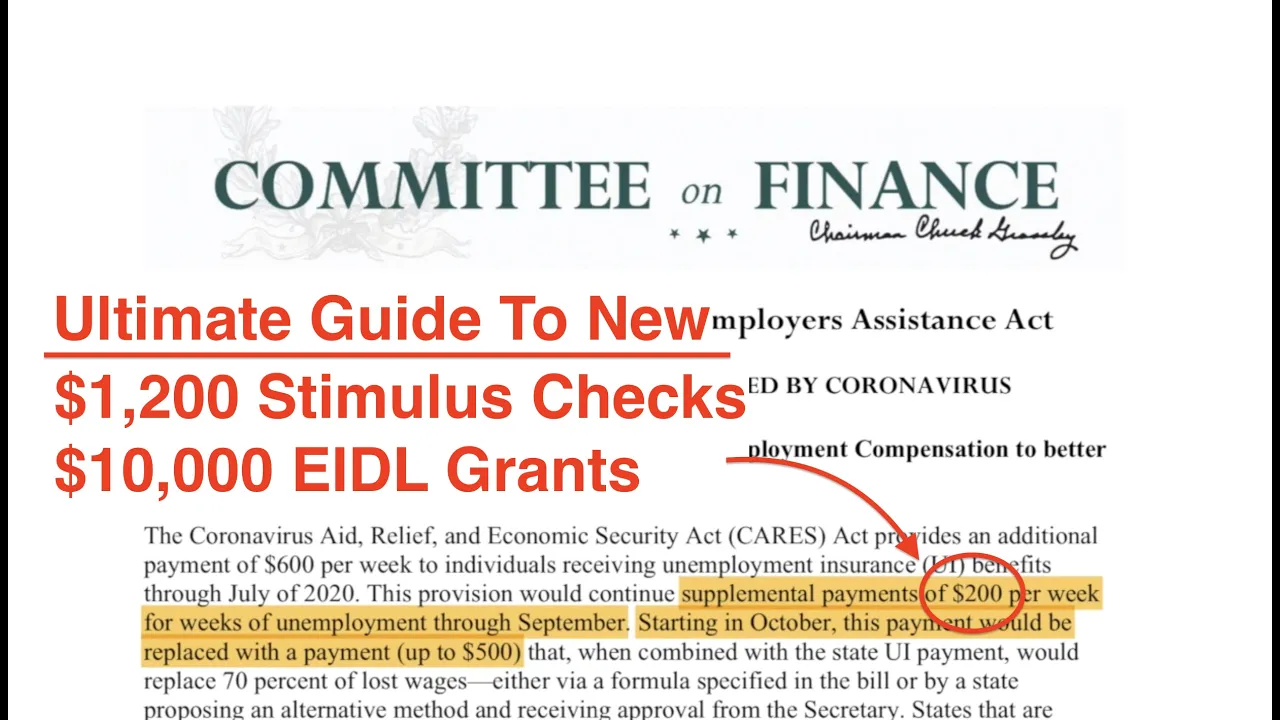 Ultimate Guide to the New Stimulus Proposal