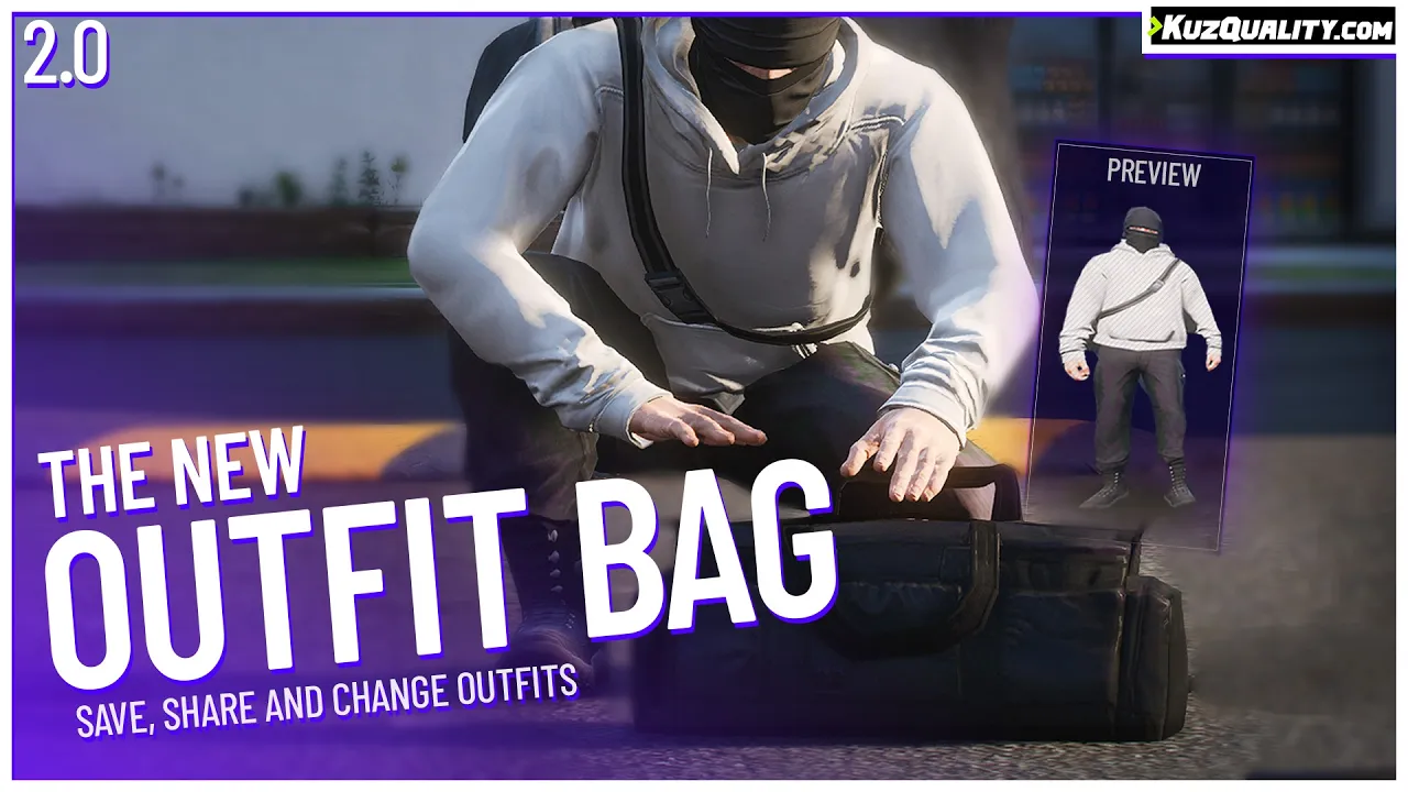 Outfit Bag 2.0 Script for FiveM | KuzQuality