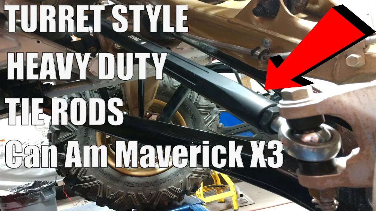 Can-Am Maverick X3 Turret Style Heavy Duty Tie Rods by Assault Indusrties