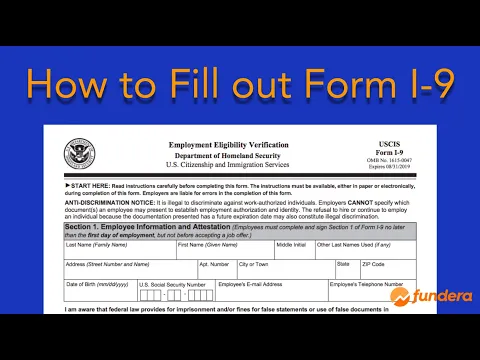 I9 Form 2025 - 2026
