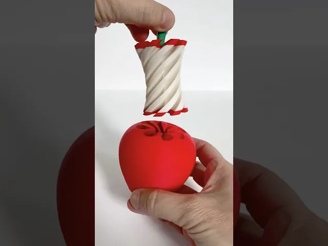 Apple Pass Through Fidget (2 Styles) - 3D model by 3DPmom on Thangs