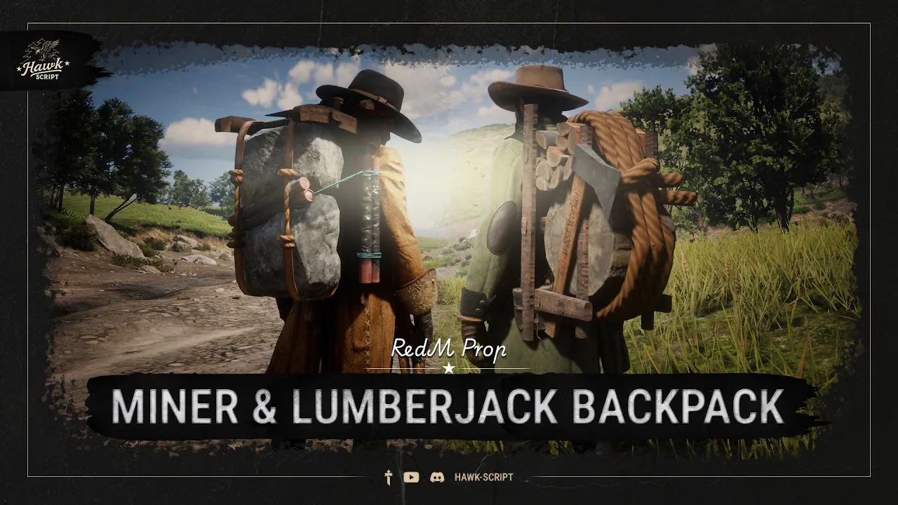 HAWK-SCRIPT · Hawk Prop Miner & Lumberjack Backpack