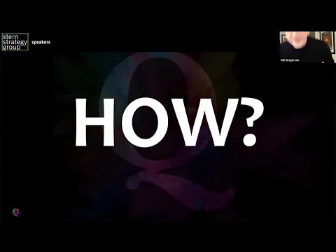 Hal Gregersen - Innovation and Inquiry Speaker and Advisor - Stern ...