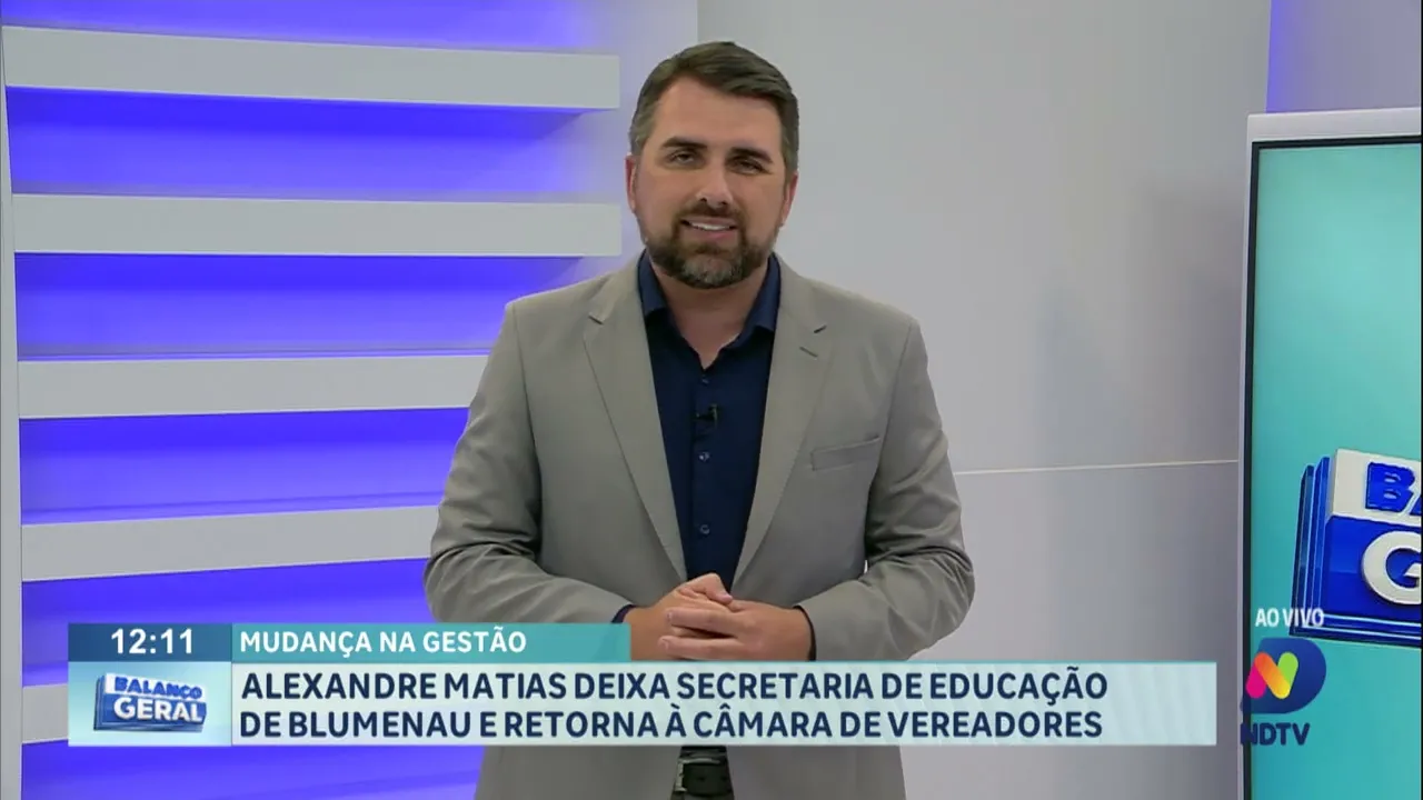 Alexandre Matias deixa Secretaria de Educação de Blumenau e retorna à ...