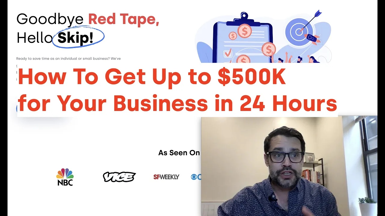 How To Get Up To $500K For Your Business In 24 Hours